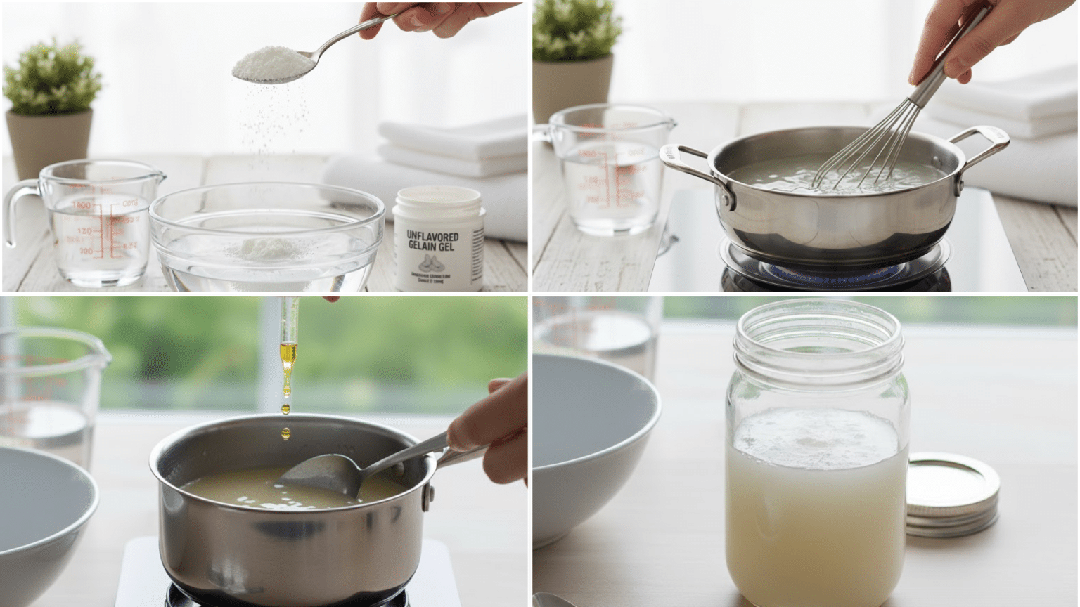 5 Different Homemade Hair Gel Recipes for Every Hair Type - Typically Jane