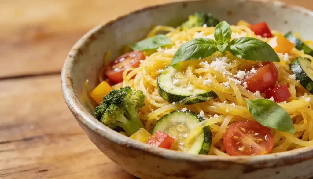 Spaghetti Squash Primavera Recipe: A Veggie Delight - Typically Jane