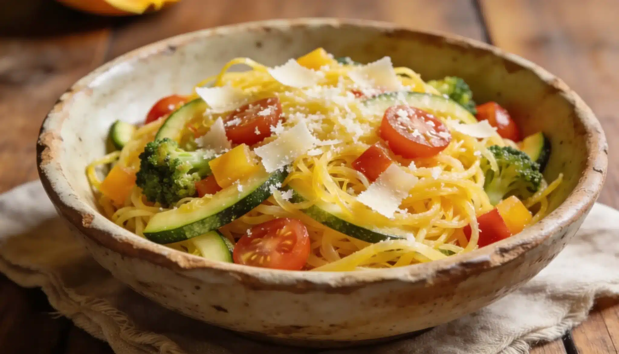 Spaghetti Squash Primavera Recipe: A Veggie Delight - Typically Jane